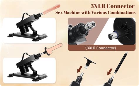 Sex Machine With 3xlr Connector Dildo And Anal Dildo Attachments925 Insertable