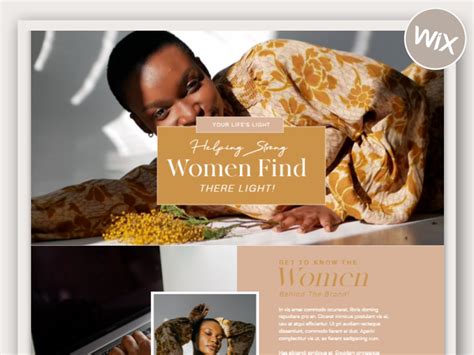 Wix Websit Template Capture Light Wix Themes ~ Creative Market