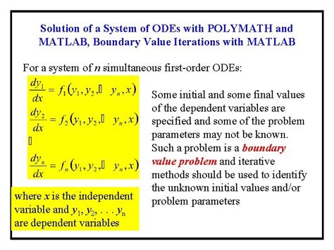 solution of a system of odes with polymath