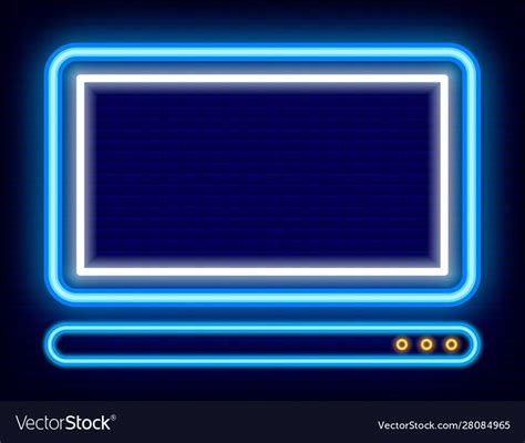 brick background glow effect personal computer devices neon empty