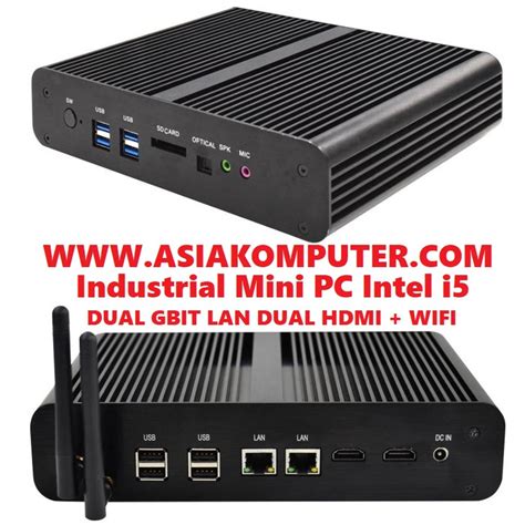Jual Industrial Mini PC Intel I5 Dual Gbit LAN Dual HDMI WIFI MiniPc Jakarta Barat Asia