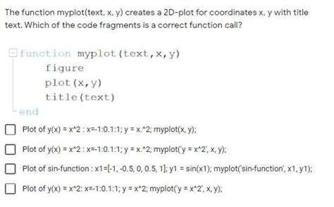 solved the function myplot text x y creates a 2d plot for