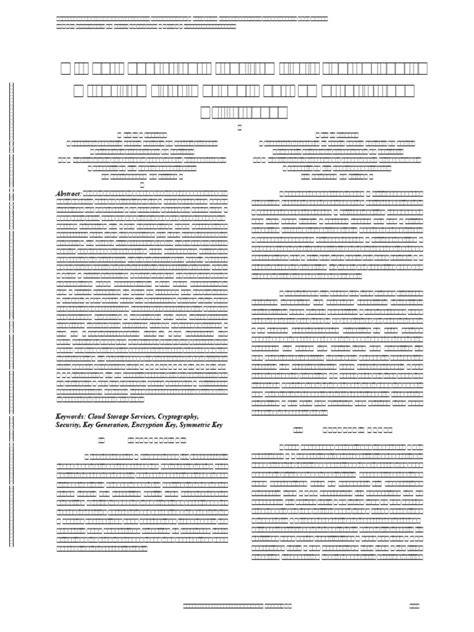 A Key Generation Algorithm For Cryptographic Algorithms To Improve Key