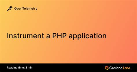 Instrument A Php Application Opentelemetry Documentation