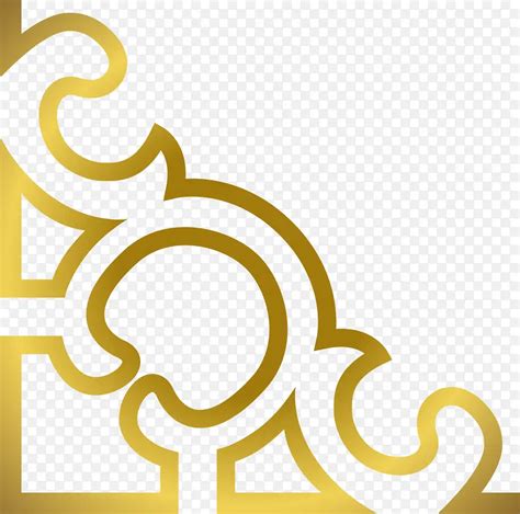 金色花纹边角PNG图片素材下载 图片编号ylddpkby 免抠素材网