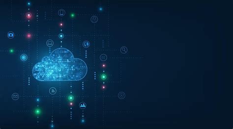 Premium Vector Cloud Computing Concept Abstract Cloud Connection Technology Background