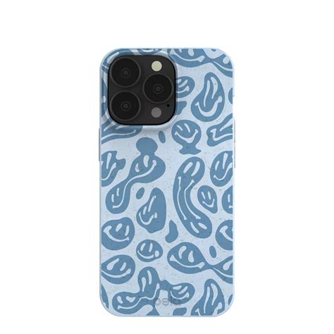 Powder Blue Melting Faces Iphone 13 Pro Case Pela Case