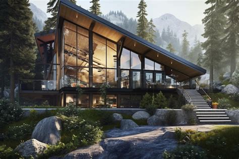 Premium Ai Image Creative Structure Future Architechture Strict