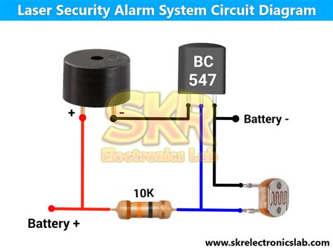 how to make laser security alarm system without arduino skr