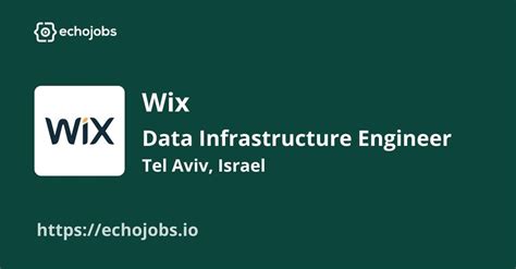 Wix Is Hiring Data Infrastructure Engineer Tel Aviv Israel Kafka Sql Flask Python Spark Aws