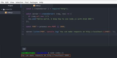How To Use Node Js With Atom Ide [step By Step] Golinuxcloud