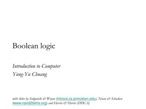 PPT Boolean Logic PowerPoint Presentation Free Download ID