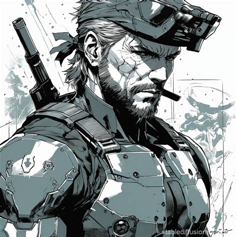 How To Draw Metal Gear Solid Art Style
