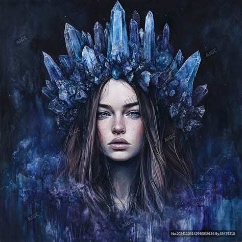 Ai创作图数字肖像插画 写实人物插画 数字油画插画设计 女王插画 玄幻奇幻时尚插画 女皇插画 新颖新锐创意艺术绘画 写实唯美插画 美女创意插画
