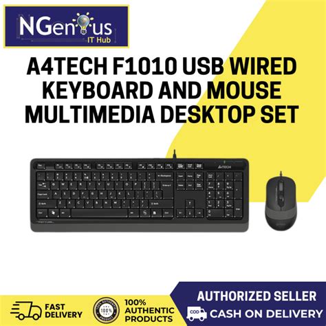 a4tech f1010 usb wired keyboard and mouse multimedia desktop set