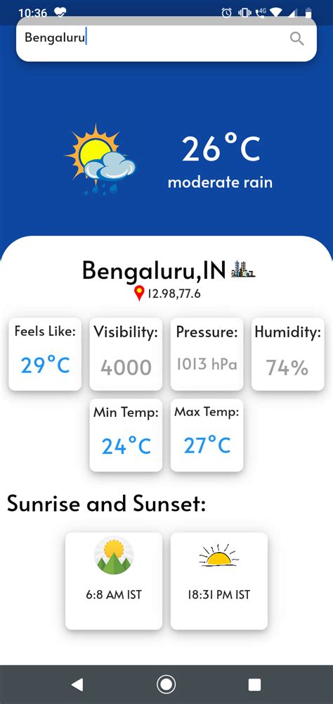 Github Rahulharidas Flutter Weather App This Is A Weather App Made Using Flutter Sdk It