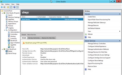 Citrix Xendesktop 7 17 Part 2 Configuring Storefront For The Html5 Reciever Projects 42