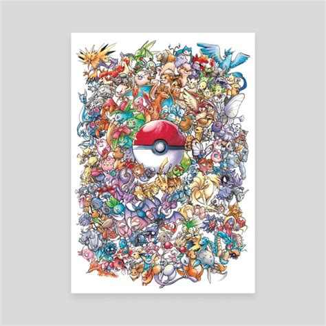 Original 151 Pokemon Poster