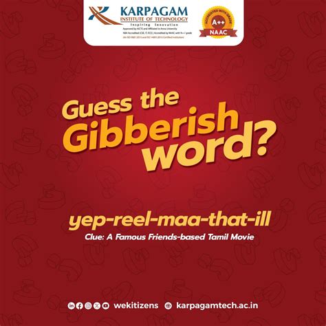 Karpagam Institute Of Technology On Linkedin Guessinggame Brainteaser Wordpuzzle