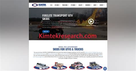Kimteks New Website Offers Faster Simpler And Easier Access To Utv And Brush Truck Rescue