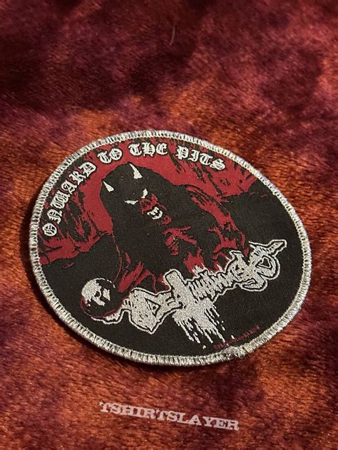 Deathhammer Deathhammer Onward To The Pits Patch Wadepossesseds Tshirtslayer