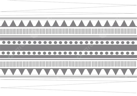 Tribal Pattern Background Vector Triangle Trendy Ornament Vector
