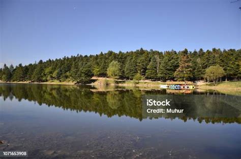 산 앞 산 호수에 아름 다운 볼 수 있습니다 Abant 호수의 보기입니다 영광 스러운 호수 풍경입니다 파란색과 녹색의 협업입니다 여러 색상과 놀라운 호수 풍경입니다 여가