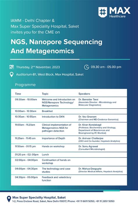 Introducing Nanopore Sequencing And Meta Genomics At Max Healthcare Dr Bansidhar Tarai