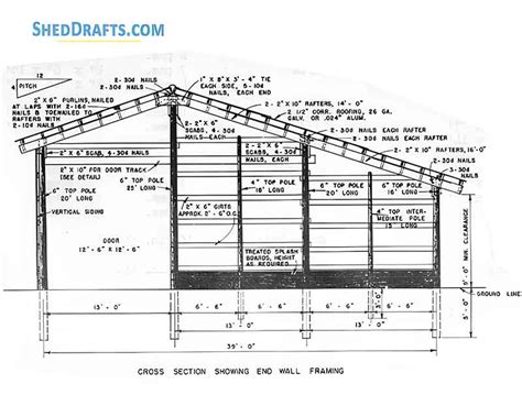 Pole Barn Shop Plans 40x40 Pole Barn Garage With 5” Site Prep