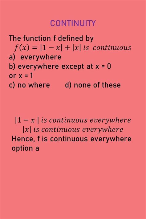 Exploring Continuity