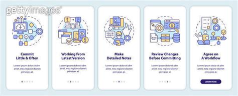 Source Code Management Best Practices Onboarding Mobile App Screen