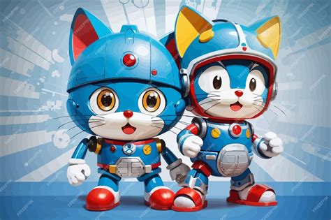 Doraemon Is The Name Of A Robot Cat Illustration Premium Ai Generated Vector