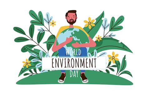 Ilustração Do Dia Do Meio Ambiente No Mundo Plano Salve O Planeta