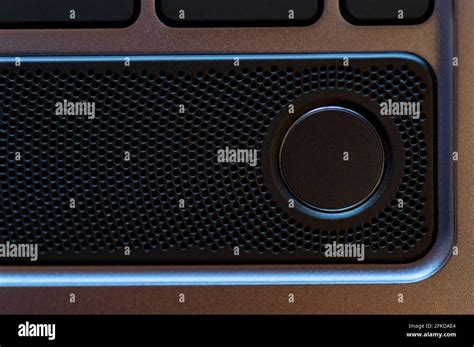 Close Up Photo Laptop Fingerprint Sensor Biometric Fingerprint Print Scan Provides Security