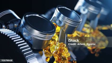 수리에 윤 활 유 오일을 가진 자동차 엔진의 3d 그림 모터 오일의 윤 활 개념 3차원 형태에 대한 스톡 사진 및 기타 이미지 3차원 형태 기어 기계 부분 윤활