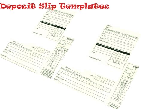Simple Deposit Slip Templates Artofit