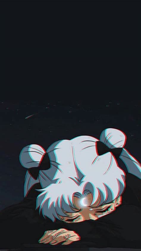 Download Free Sad Aesthetic Anime Girl White Hair Wallpaper