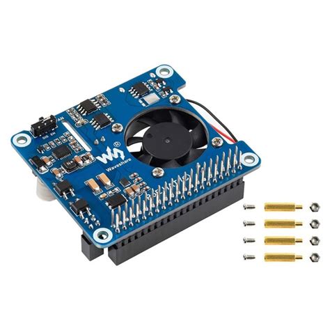 Waveshare Poe Hat C For Raspberry Pi 4b 3b Power Over Ethernet Hat Support Ieee 802 3af At