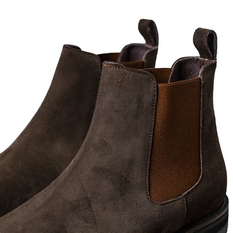 Shadbolt Dark Brown Roughout Leather Chelsea Boots Idrese