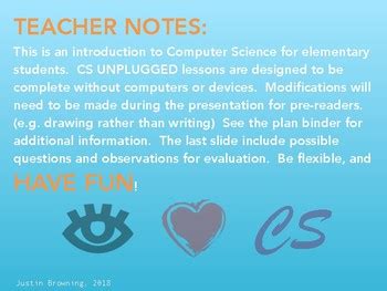 Elementary Computer Science Coding And Algorithms PDF TpT