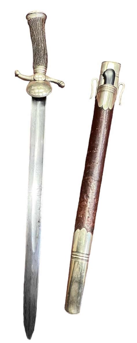 Austrian Hunting Sword And Knife Rustic Retro