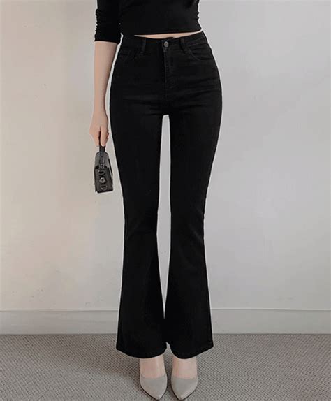 [숏 기본 롱💜핏보장 ] 올데이 코튼 슬림부츠컷 블랙진 Xl 사계절 기장선택 숏기장 롱기장 키작녀 키큰녀 봄 여름 가을 에이블리