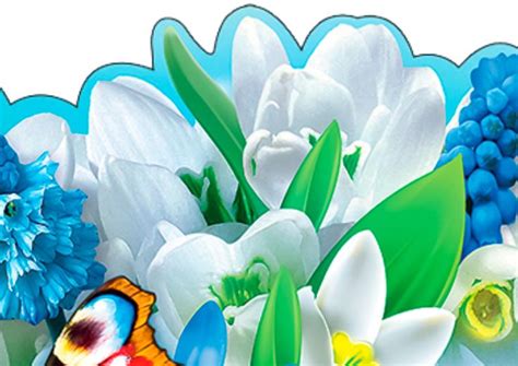 НУШ Ілюстративний матеріал для оформлення класу «Весняний кошик з пролісками Ілюстрації