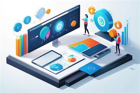 premium ai image process optimization concept illustration