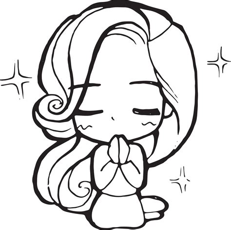 Office Girl Cartoon Doodle Kawaii Anime Coloring Page Cute Illustration