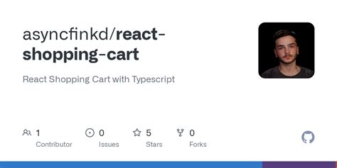 github asyncfinkd react shopping cart react shopping cart with