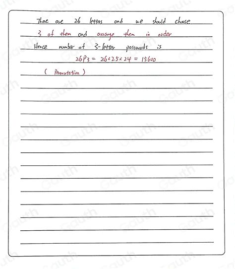 Solved A To Log On To A Certain Computer Account The User Must Type In A 3 Letter Password