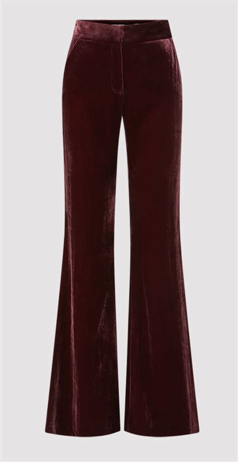 Veronica Beard Lebone Trousers In Wine — Ufo No More