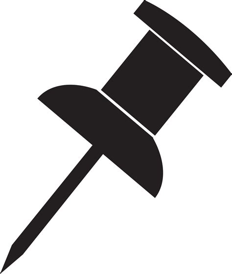 Push Pin Icon Sign Symbol Design 9393757 Png
