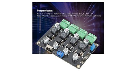 Adjustable Voltage Output Converter LM2596 4 Channel Power